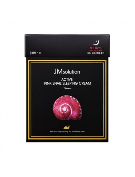 [JM SOLUTION] Active Pink Snail Sleeping Cream Prime - 1Pack (4ml*30ea – korao